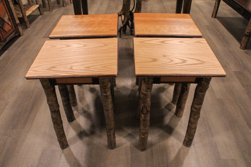 Oak Top Little Crow End Tables | Keenan Family Rustic