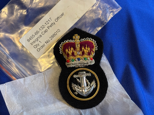 RAN Petty Officer Cap Insignia (M69) | sabremilitaria