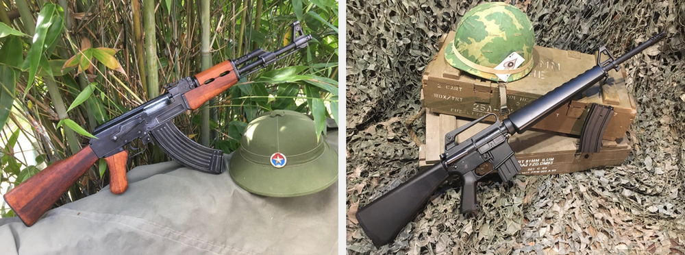 Quality replica guns that represent both sides of the Cold War Era