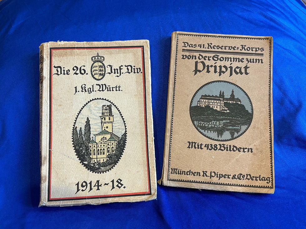 Two German WW1 Korps / Division Picture Books (G604) | sabremilitaria