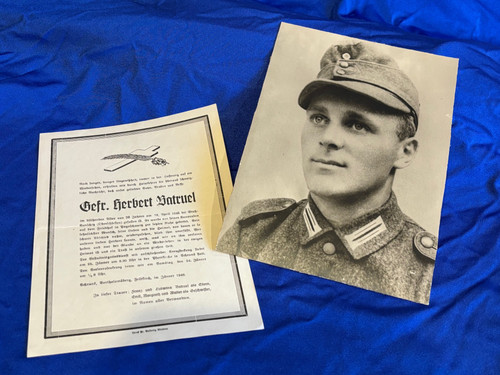 WW2 German portrait and commemorative card (G590) | sabremilitaria
