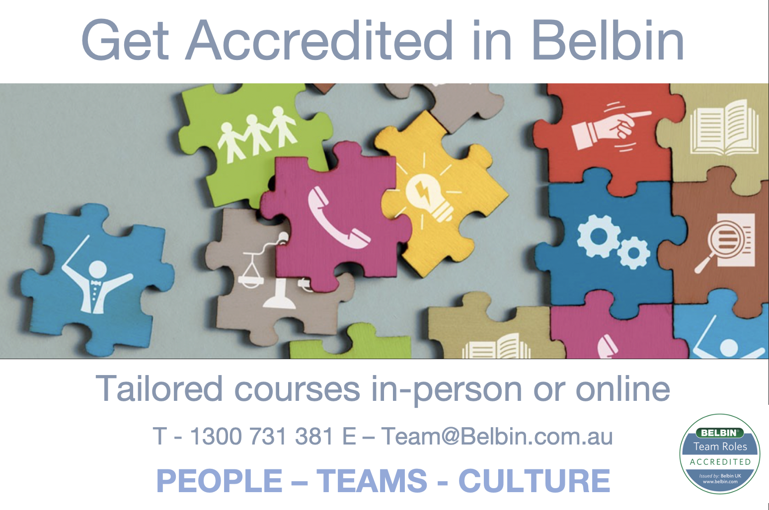 Become Accredited in Belbin