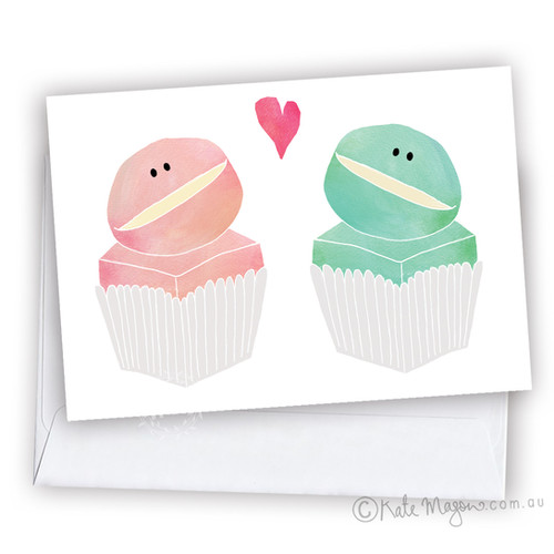 Frog Cakes from Adelaide South Australia GREETING CARD | katemason