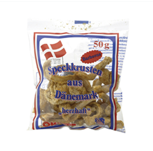 OK SNACKS BBQ Fried Pork Rind Bacon Chips (50g) | Jia Jia Market