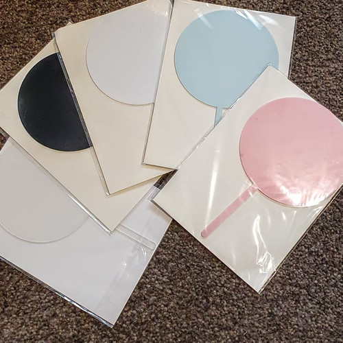 Acrylic Blank - 2mm cake toppers - Pack of 5 | Clarke Craft Supplie