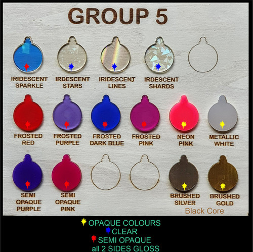Acrylic Sample Swatches - Group 5 | Clarke Craft Supplie