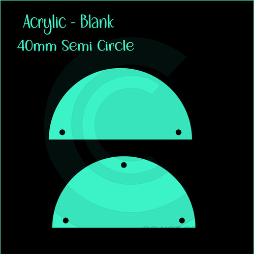 Semi Circle - 40mm | Clarke Craft Supplie