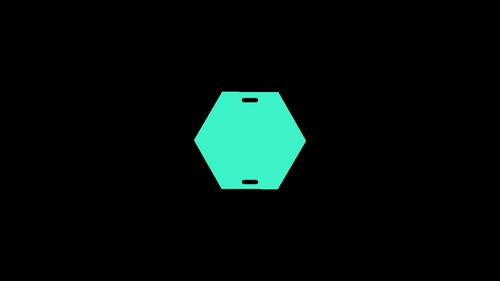 Hexagon Tag - 2 slots | Clarke Craft Supplie