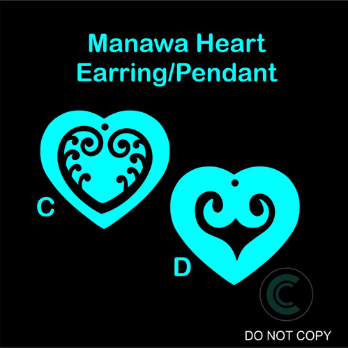Manawa Heart - 2 Designs | Clarke Craft Supplie