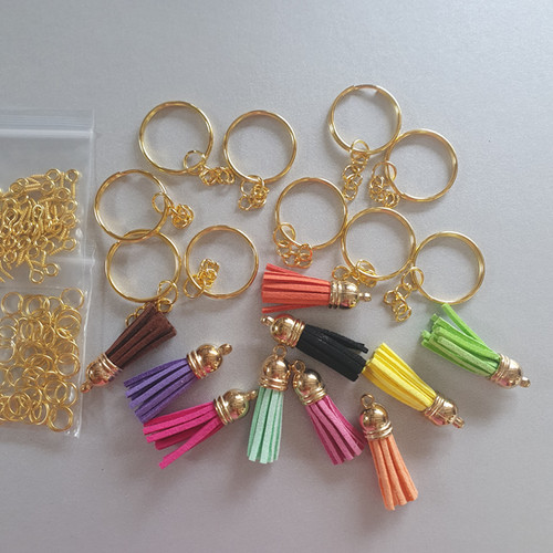 Tassel Key Chain - 120 piece Pack - Gold | Clarke Craft Supplie