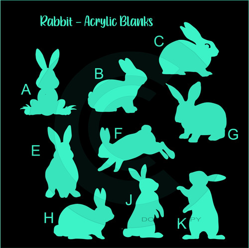 Rabbit Small -Blanks | Clarke Craft Supplie
