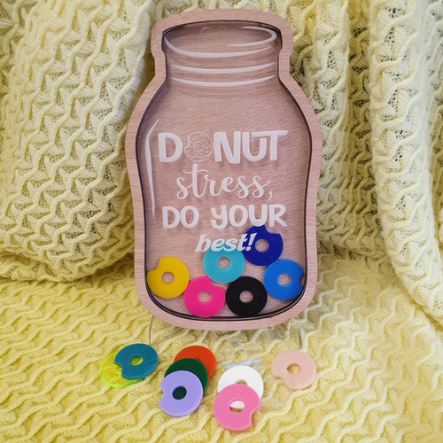 Donut Stress - Reward/Token Jar | Pixie & Co