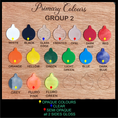 Acrylic Sample Swatches - Core Range - Group 2 | Clarke Craft Supplie