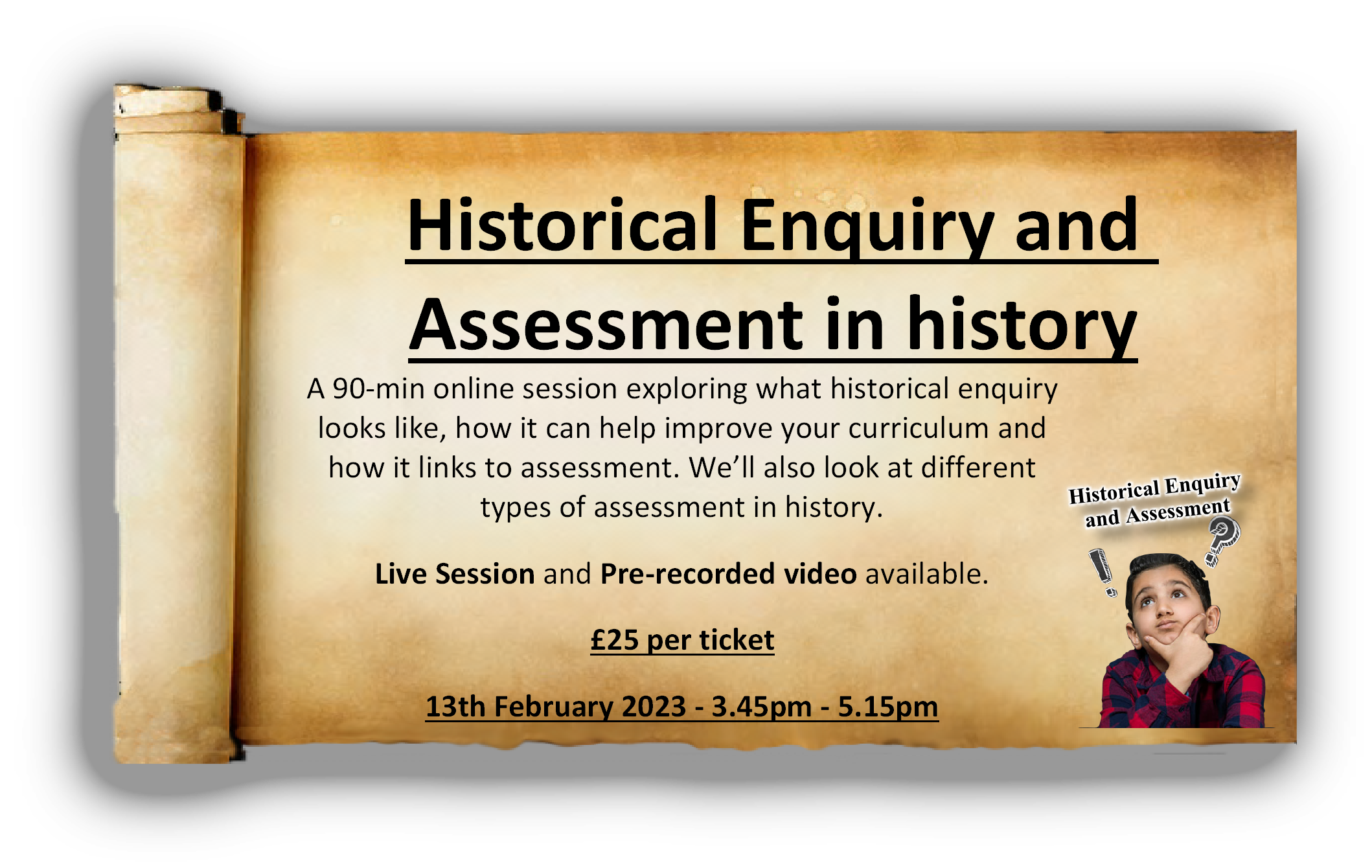 Historical Enquiry and Assessment - Online Zoom CPD | History Rocks
