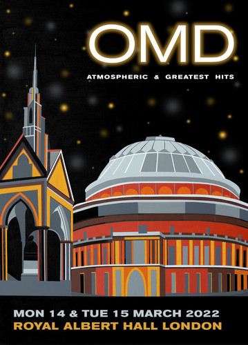 'OMD Royal Albert Hall Poster' 2022 Artwork Print | John Petch Art