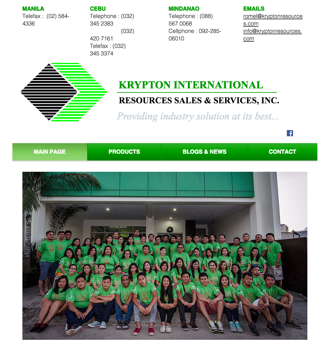 HOME | Krypton International Resources Sales & Services Industrial Solution