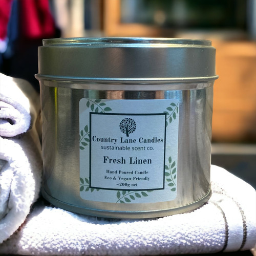 Fresh Linen Candle | Country Lane Candles