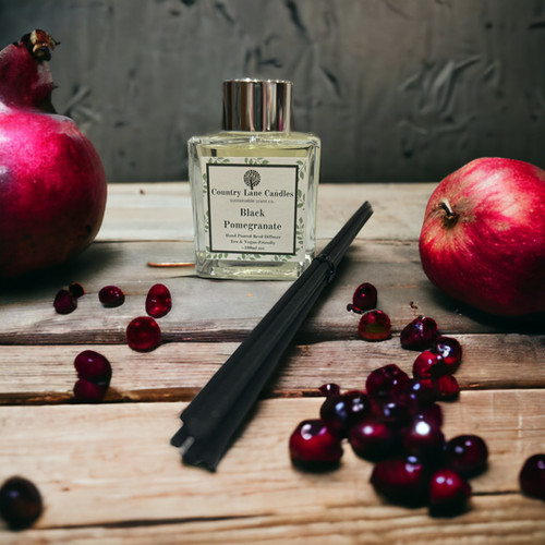Black Pomegranate Reed Diffuser | Country Lane Candles