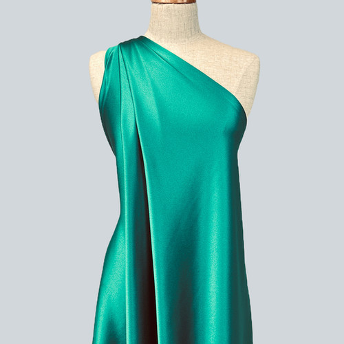Bellatella EMERALD – Italian Satin Back Crepe | Fabulous Fabrics