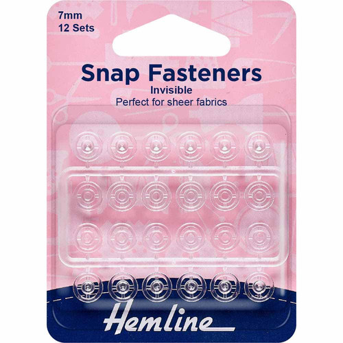 Snap Fastener - 7mm Clear | Fabulous Fabrics