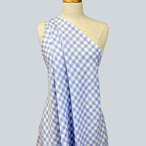 Checker LAVENDER – Yarn Dyed Linen | Fabulous Fabrics