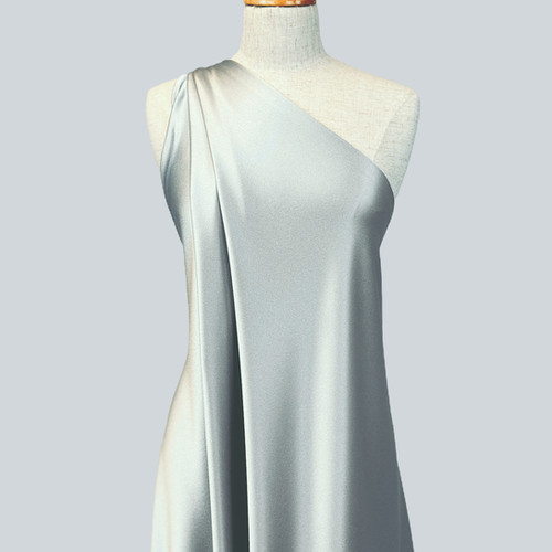 Bellatella SILVER – Italian Satin Back Crepe | Fabulous Fabrics