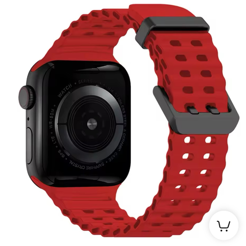 Red Perforated Sport Band | iBands Morocco