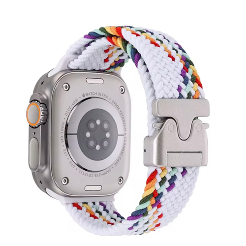 White Rainbow Jay Braided Loop Spectrum | iBands Morocco