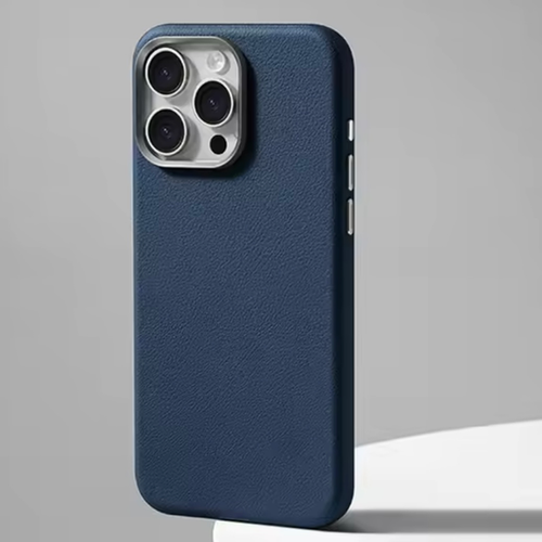 Dark Blue Leather Sleeve Case MagSafe | iBands Morocco