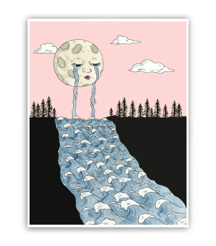 Arizona O'Neill | Crying Moon - Print