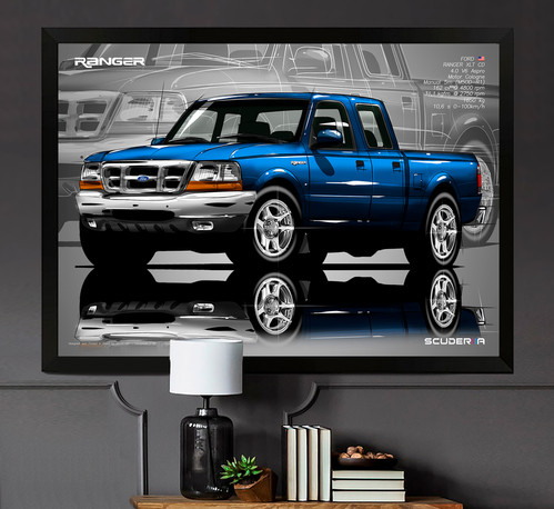 QUADRO DECORATIVO FORD RANGER XLT CD 4.0 1998/2004 - PERSPECTIVE ...