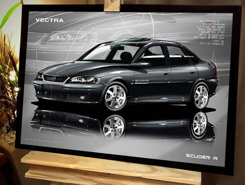 QUADRO DECORATIVO CHEVROLET VECTRA CHALLENGE 2.2 16V 2001/2002 ...