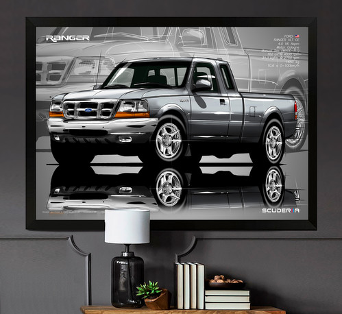 QUADRO DECORATIVO FORD RANGER XLT CE 4.0 1998/2004 - PERSPECTIVE ...