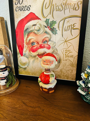 Bobble head Santa bank by UCAGCO | Little Lemon Retro