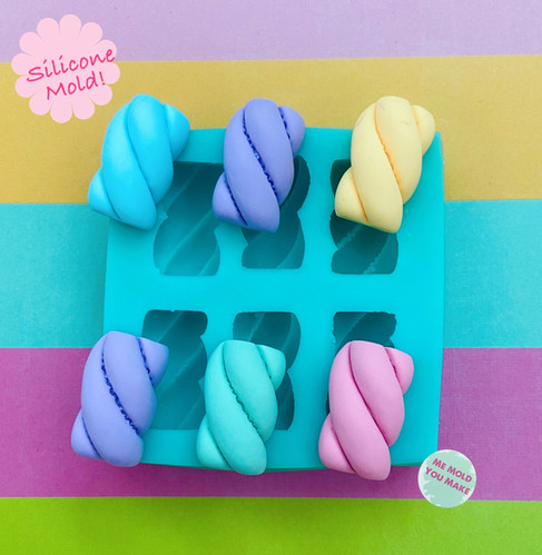 Silicone mould of marshmallows /sweets | Me Mold You Make
