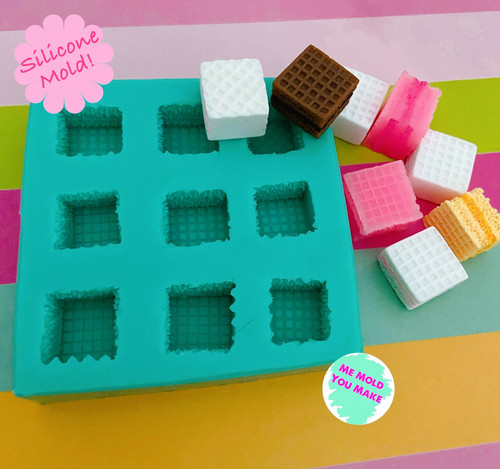 silicone mould of wafer cubes | Me Mold You Make