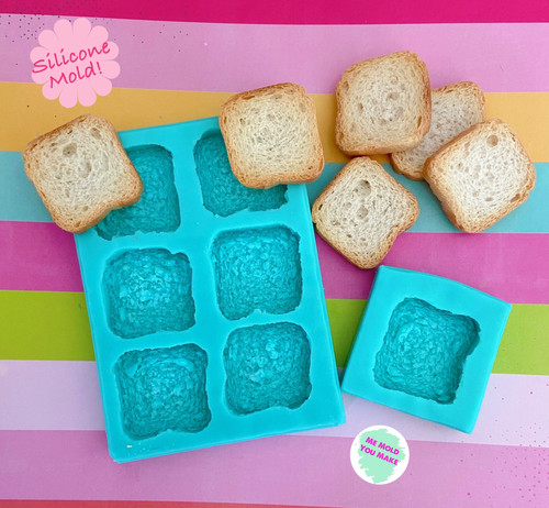 Silicone mould of mini toast | Me Mold You Make