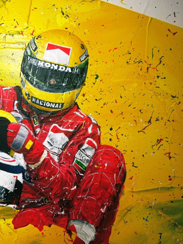 Nigel Mansell signed Taxi for Senna art by David Johnson | The ...