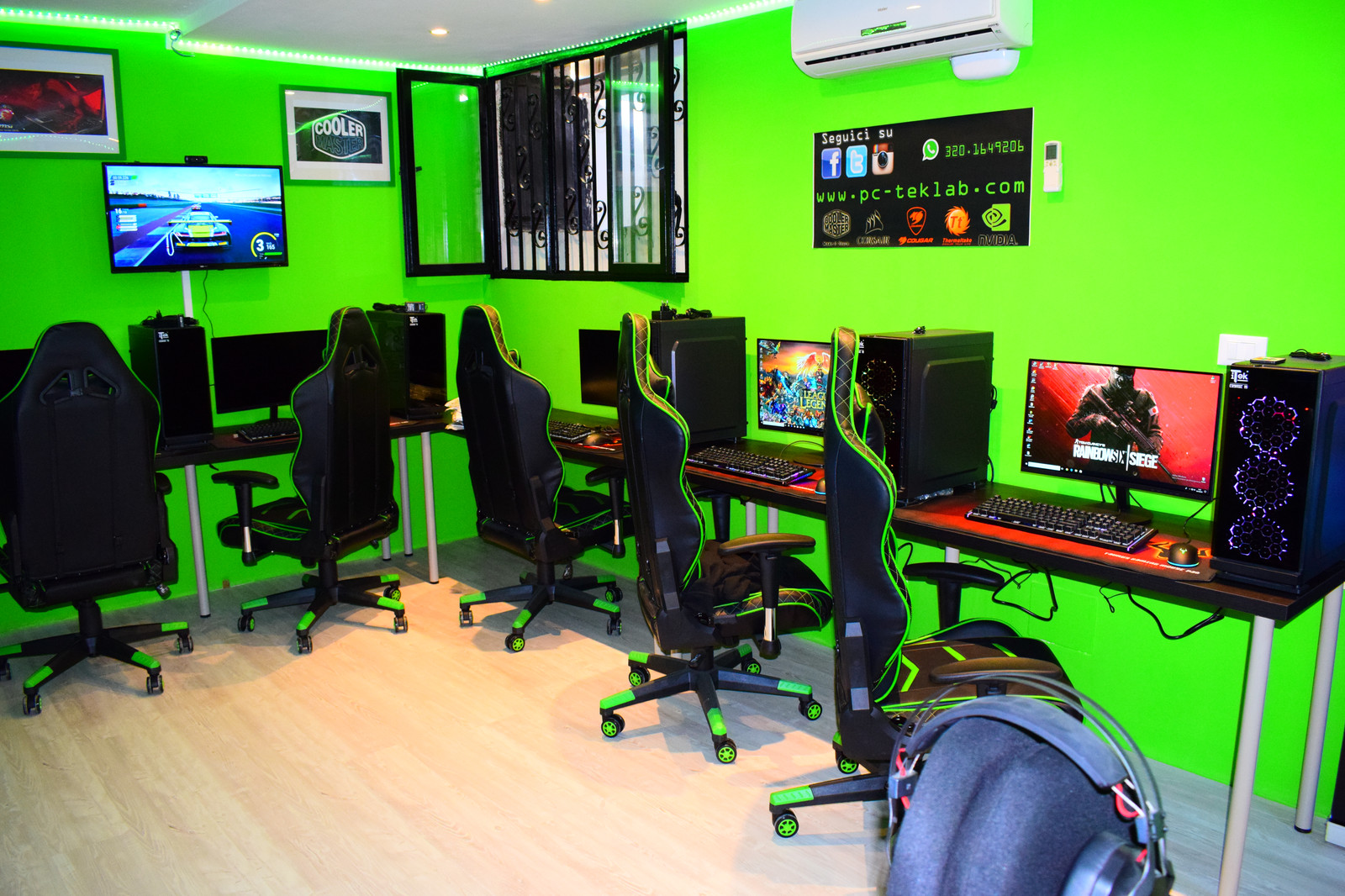 Sala LAN PC-Teklab Milano
