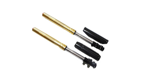 Fork Legs Only – Gold CRF50 frame | 7-ONE Racing