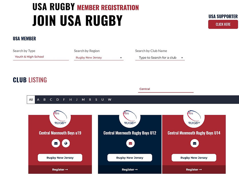 USA Rugby Registration | Central Monmouth Rugby