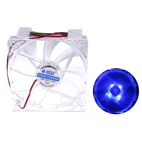 CPU FAN CLEAR 120MM MODEL C12025B | queenslinktechnology