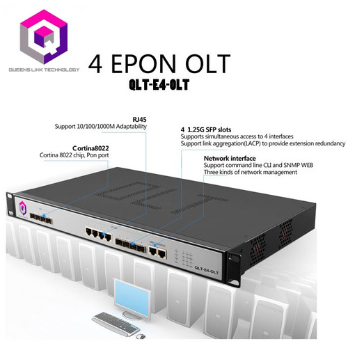 QLT-EPON-OLT 4 PORT with FREE 2pcs EPON MODULE PX20 ...