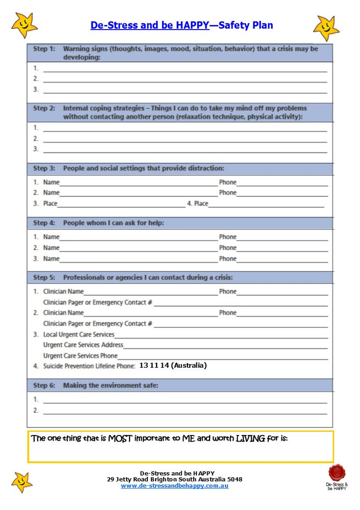 Suicide Safety Planning