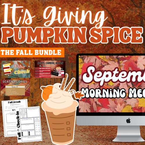 It's Giving Pumpkin Spice | Fall Bundle | Kinda Sorta Teacher
