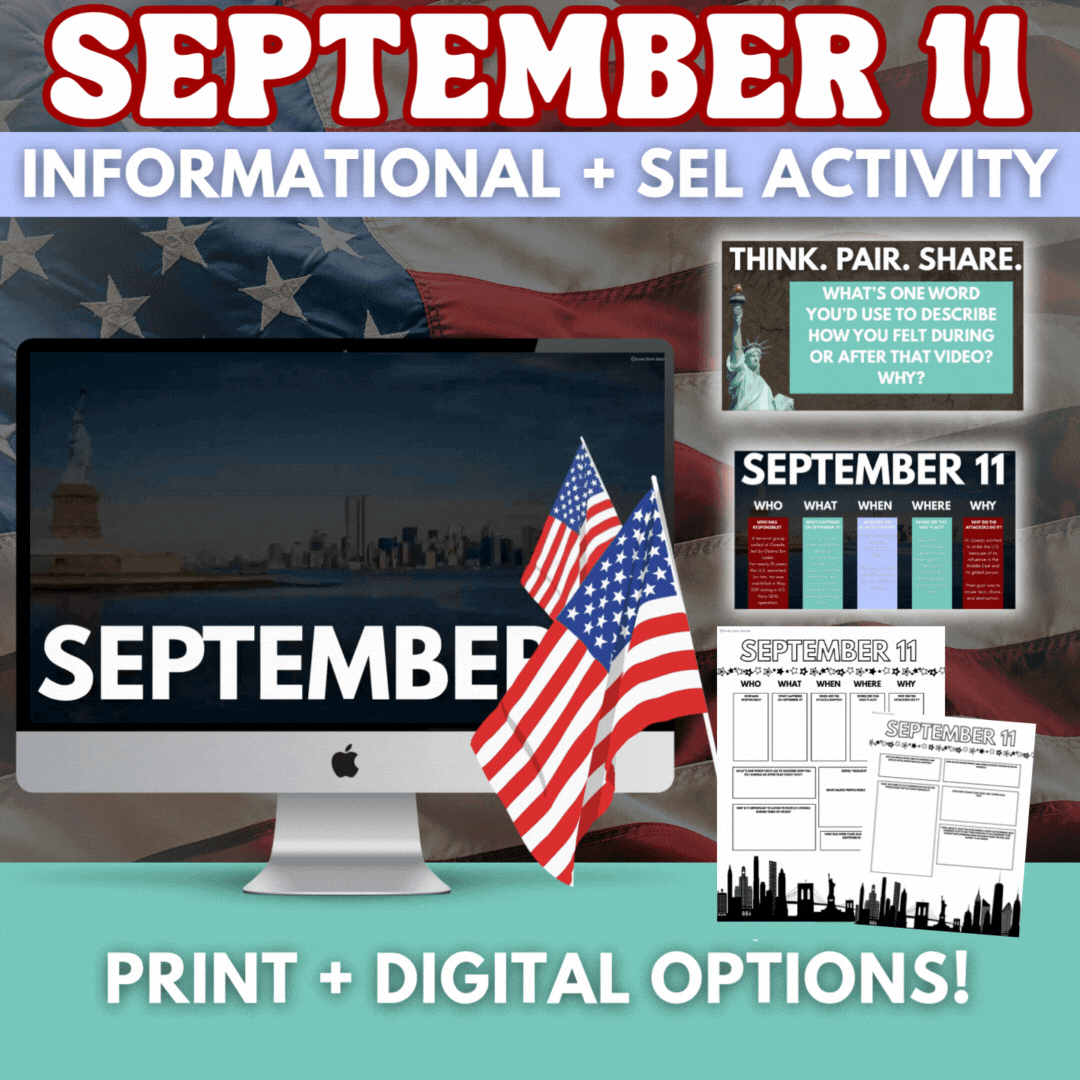 September 11 Activity + SEL Reflection | Kinda Sorta Teacher