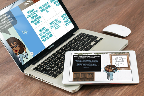 Bitmoji Classroom Virtual Novel Choice Board | Kinda Sorta Teacher