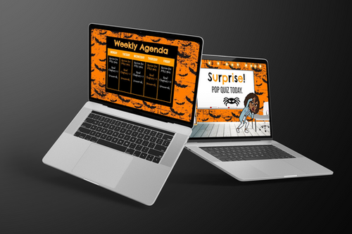 Halloween Netflix, Agenda, Calendar, and Bitmoji Bundle (Slides ...