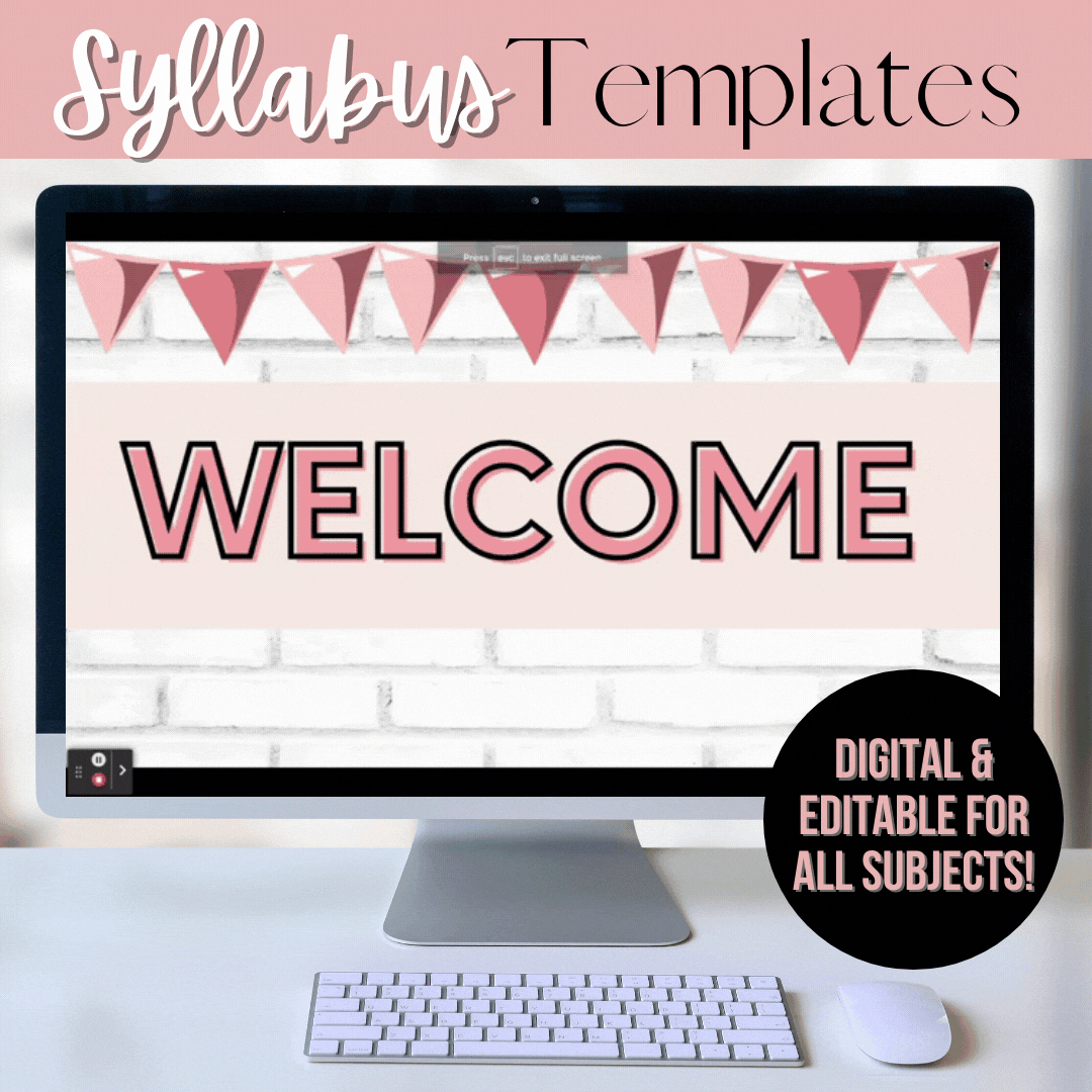 Digital Syllabus Templates | Allie Option 3