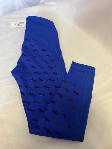 Royal Blue Riding Tights | Uniquequestrian